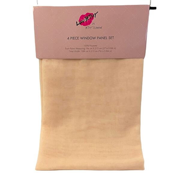 Betsey Johnson | Accents | Luv Betsey By Betsey Johnson 4 Piece Window ...